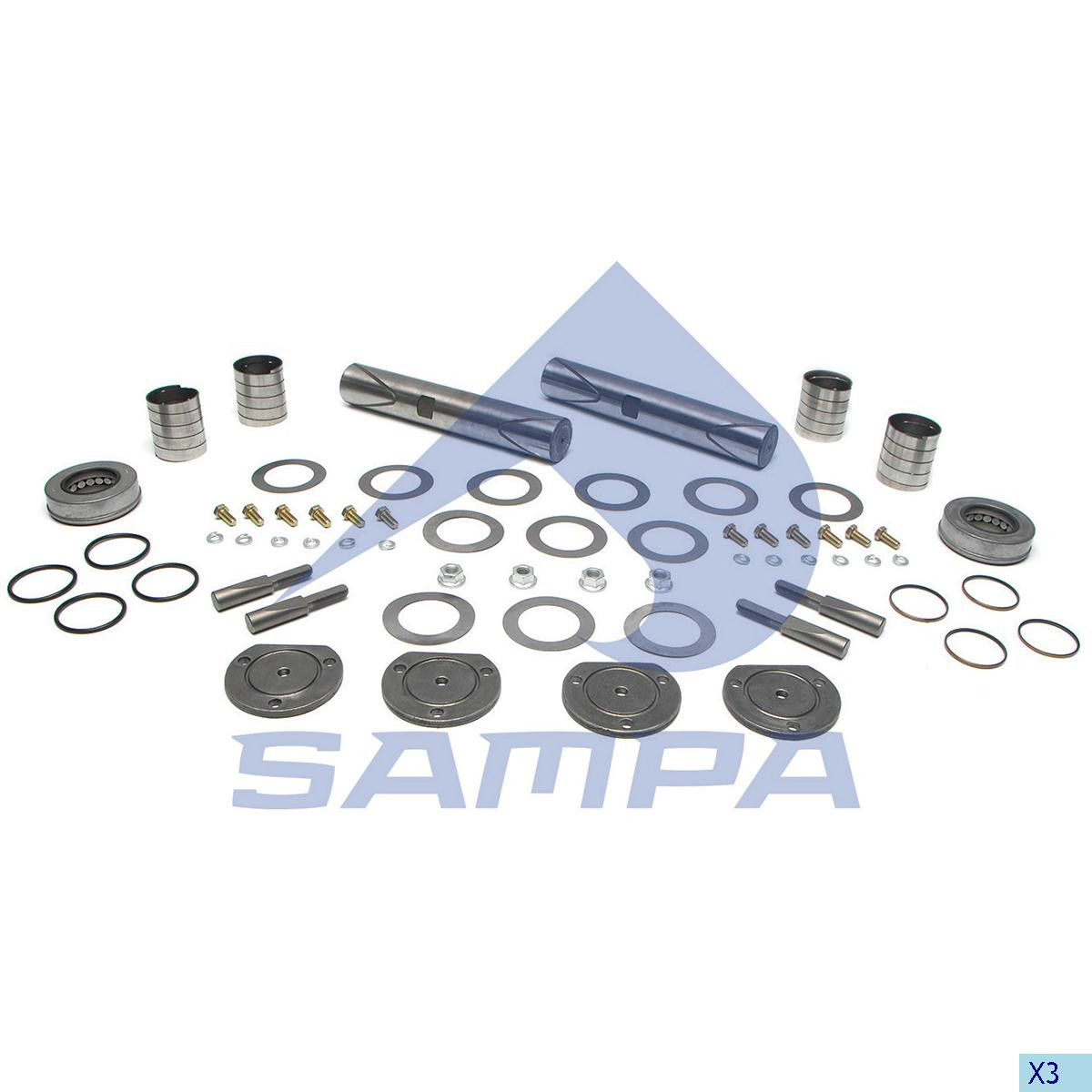 500.621 - KING PIN KIT MERITOR PIN SIZE 1.794 X 10.410 SPIRAL - Harbor ...