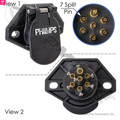PHI16-720 - Socket 7 Pin Wire Insertion STA-DRY - Harbor Truck Parts