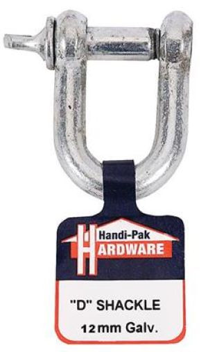D Shackle Galv 12Mm - Mount ITM