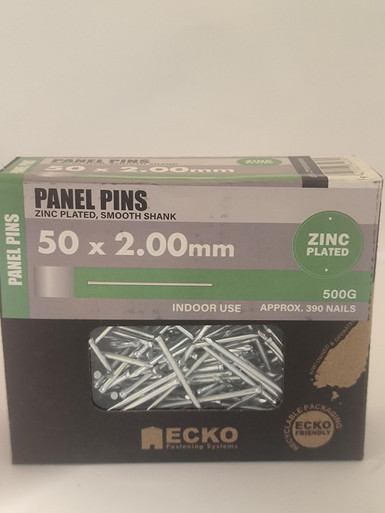 Plated Panel Pins 50 X 2.0 500G - Mount ITM