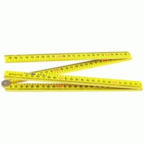 Fisco Yellow Folding Ruler - Mount ITM