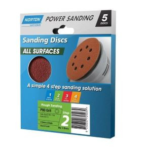 All Surface Spg Disc 115Mm 8H P80 Pk5 - Mount ITM