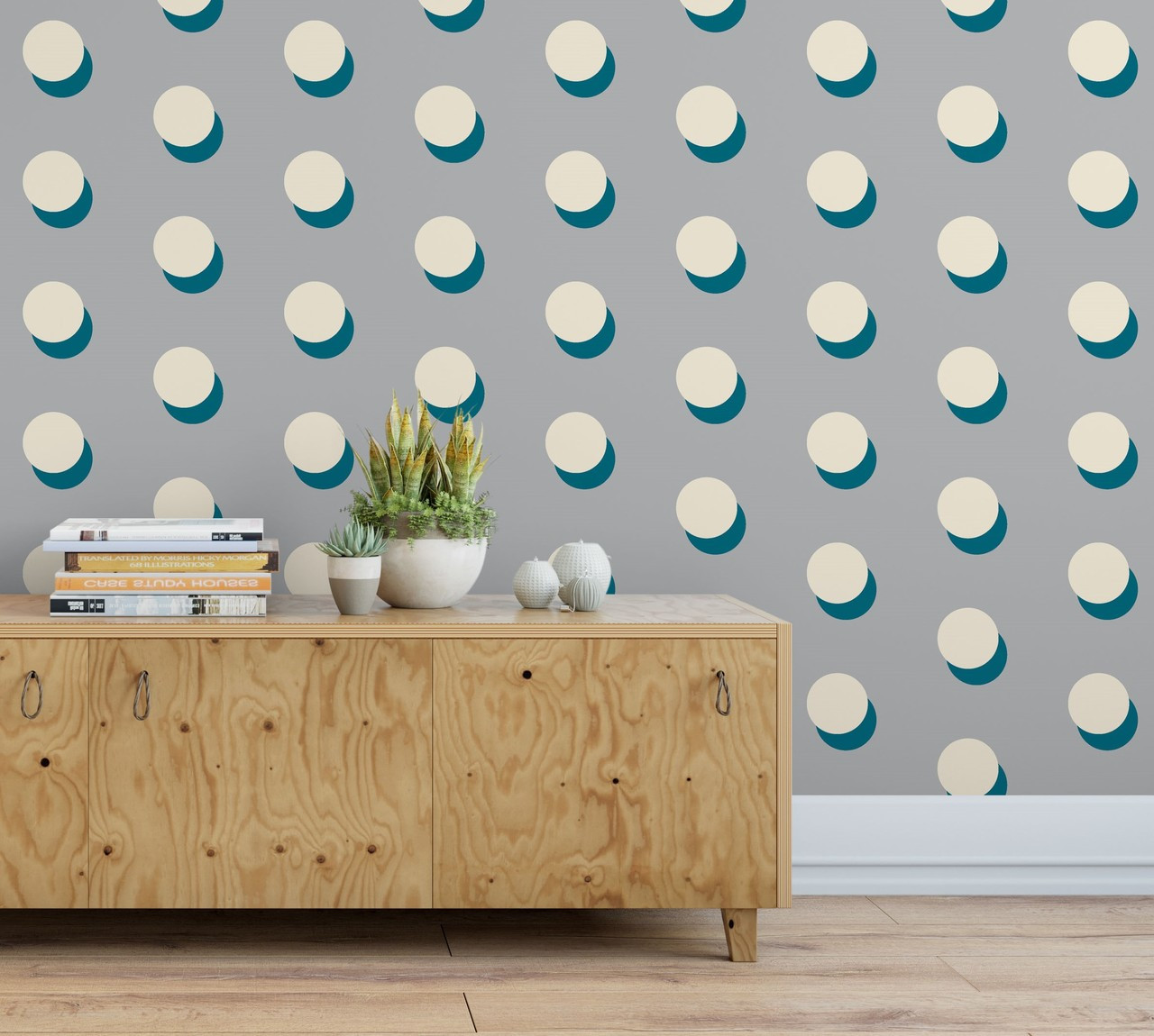 Modern Dots Peel and Stick Wallpaper - Peel and Stick Wallpaper ...