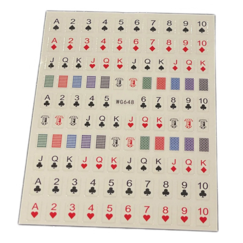 Playing Card Stickers - Nail Art Supplies