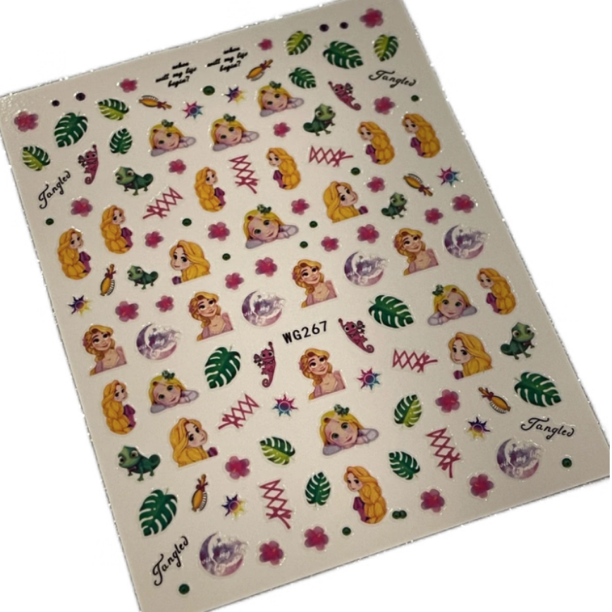 Tangled Stickers - Nail Art Supplies
