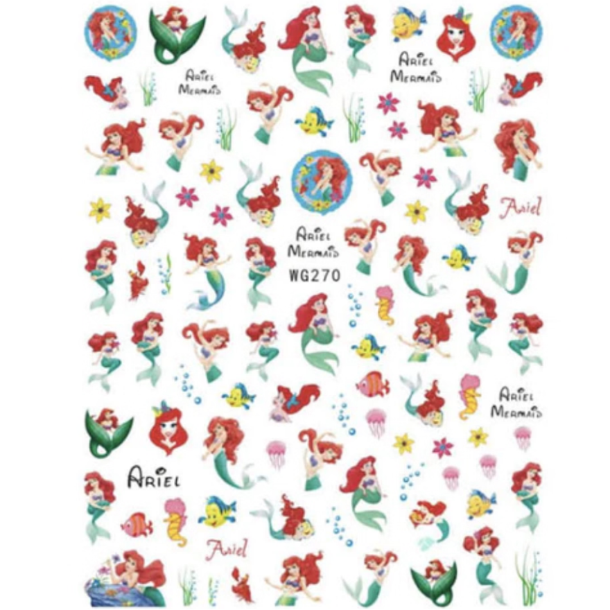 Ariel Stickers - Nail Art Supplies