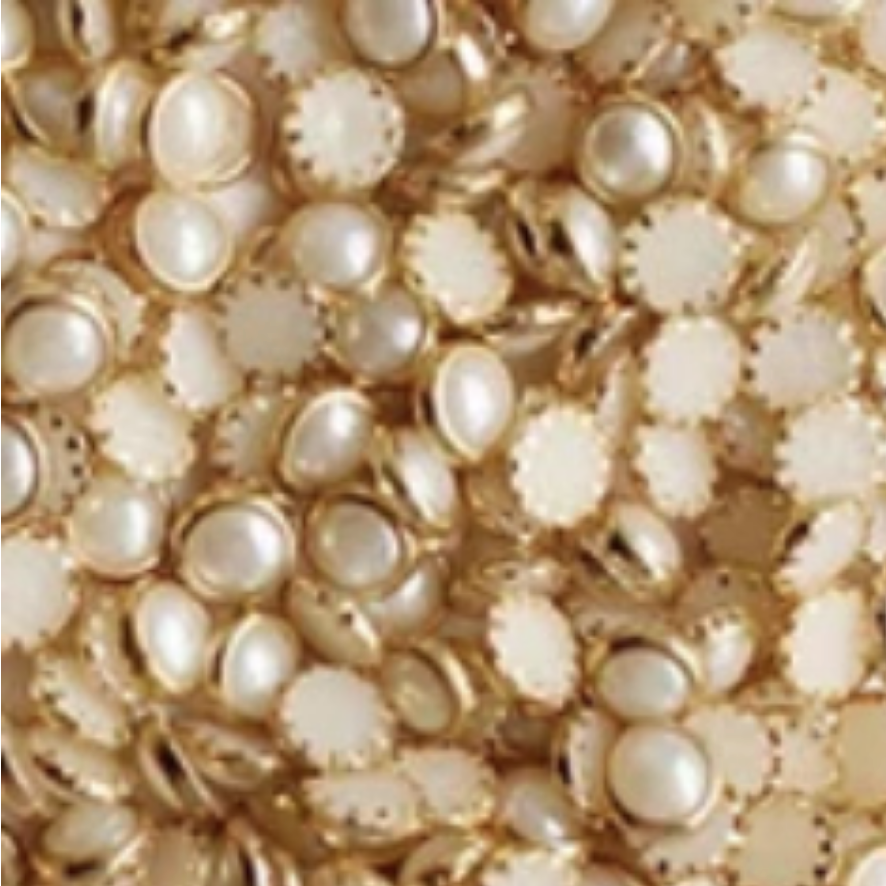 Mounted Half Pearls - Nail Art Supplies