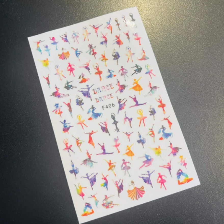Dance Stickers - Nail Art Supplies
