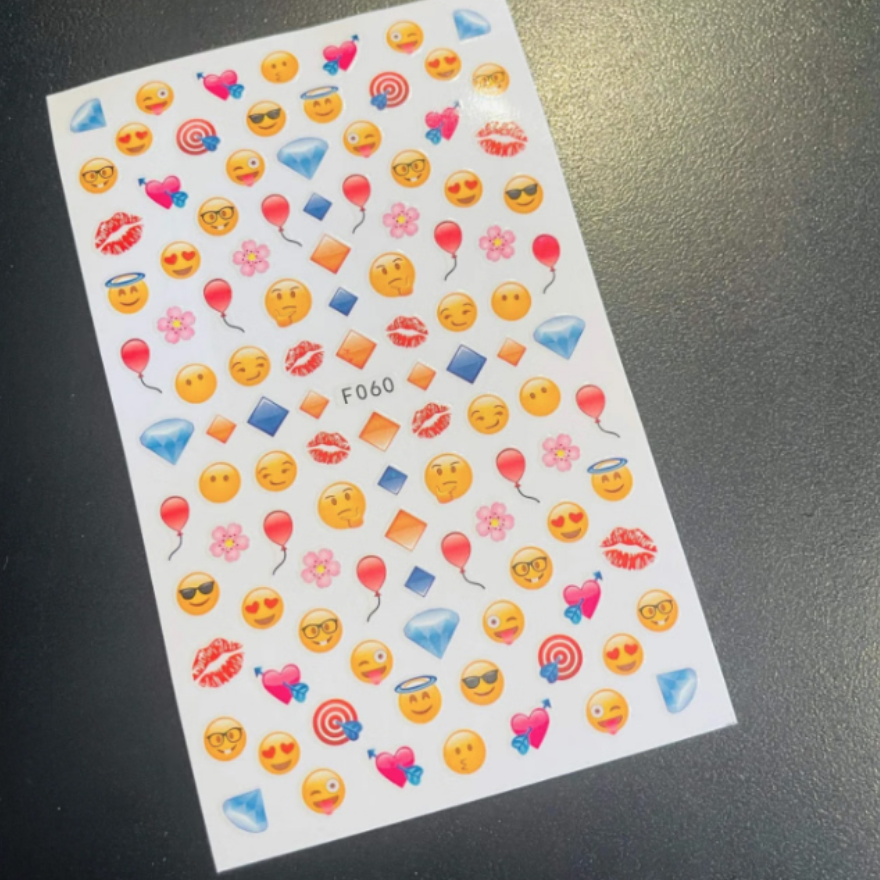 Emoji Stickers - Nail Art Supplies