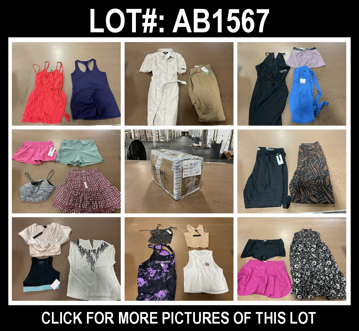 60 Unit Lot (SKU#: AB1567) DKNY, Nine West, Guess, Calvin Klein, Jules ...
