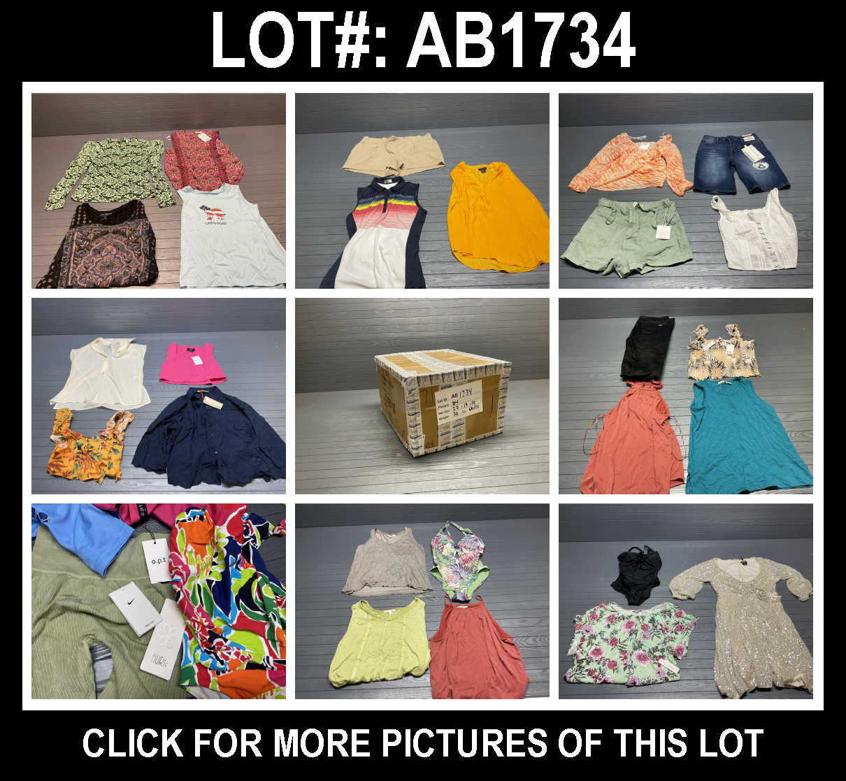 64 Unit Lot (SKU#: AB1734) DKNY, Callaway Golf, Lucky Brand, Rachel Roy ...