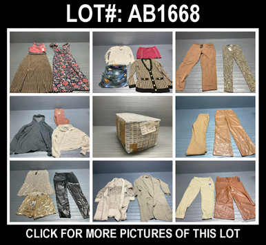 57 Unit Lot (SKU#: AB1668) House of Harlow, Tahari, Joie, Halston, One ...