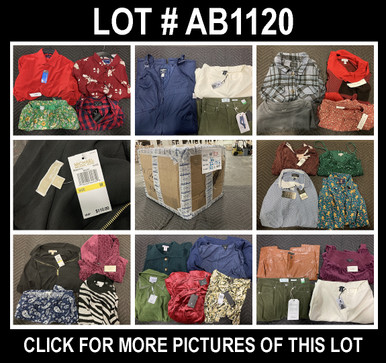 66 Unit Lot (SKU#: AB1120) Guess, Calvin Klein, American Eagle, Greg ...
