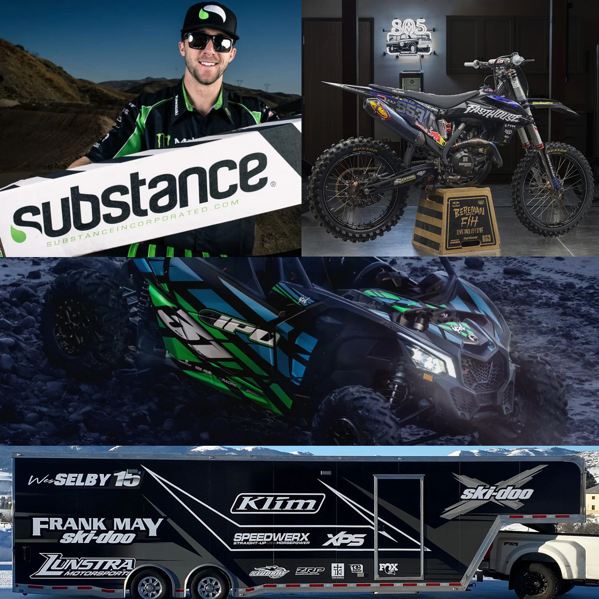 Custom Graphics Kit (HD Vinyl) - Honda TRX-450 ATV