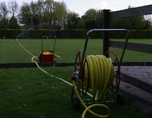 Hosereel Irrigator Cricket Square Pitch watering system irrigation for ...