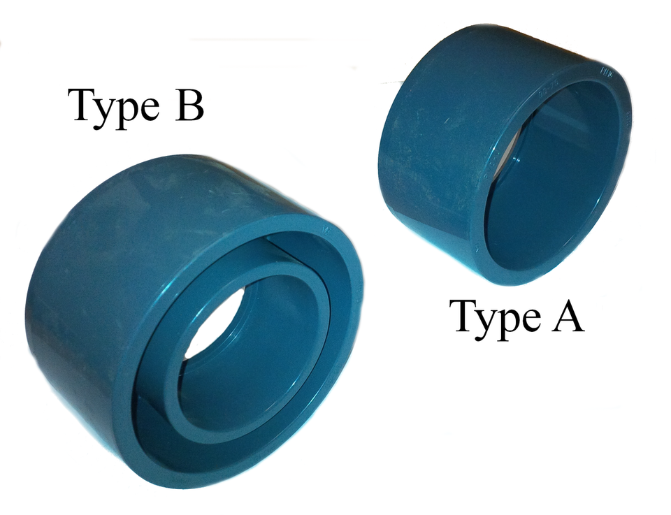 PVC Metric Socket Adaptor Glue x FBSP Glue Fitting UPVC