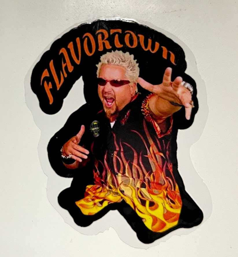 Guy Fieri Sticker Welcome to Flavor Town Sticker