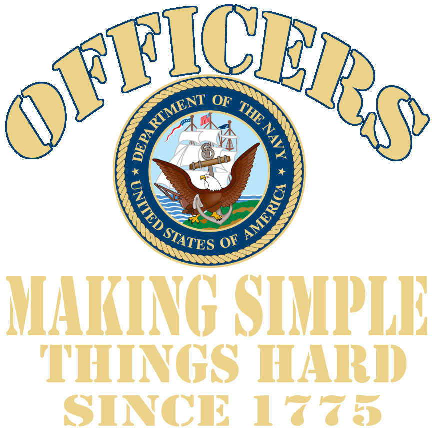 Officers Making Simple Things Hard Since 1775 Marine Corps T-Shirt and ...