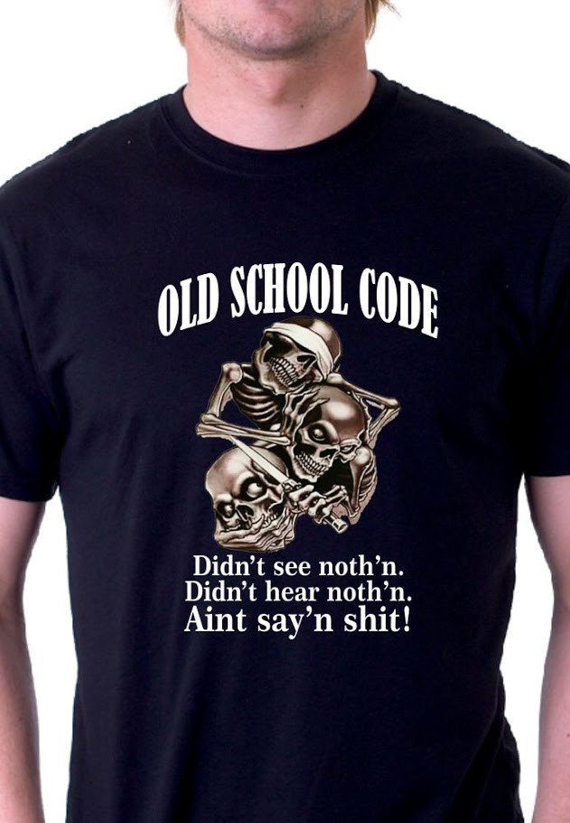 Old School Code T-Shirt and motorcycle shirts