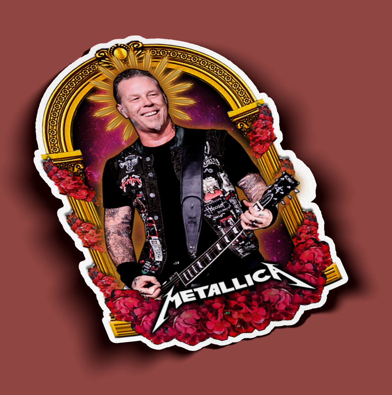 Saint James Hetfield Sticker