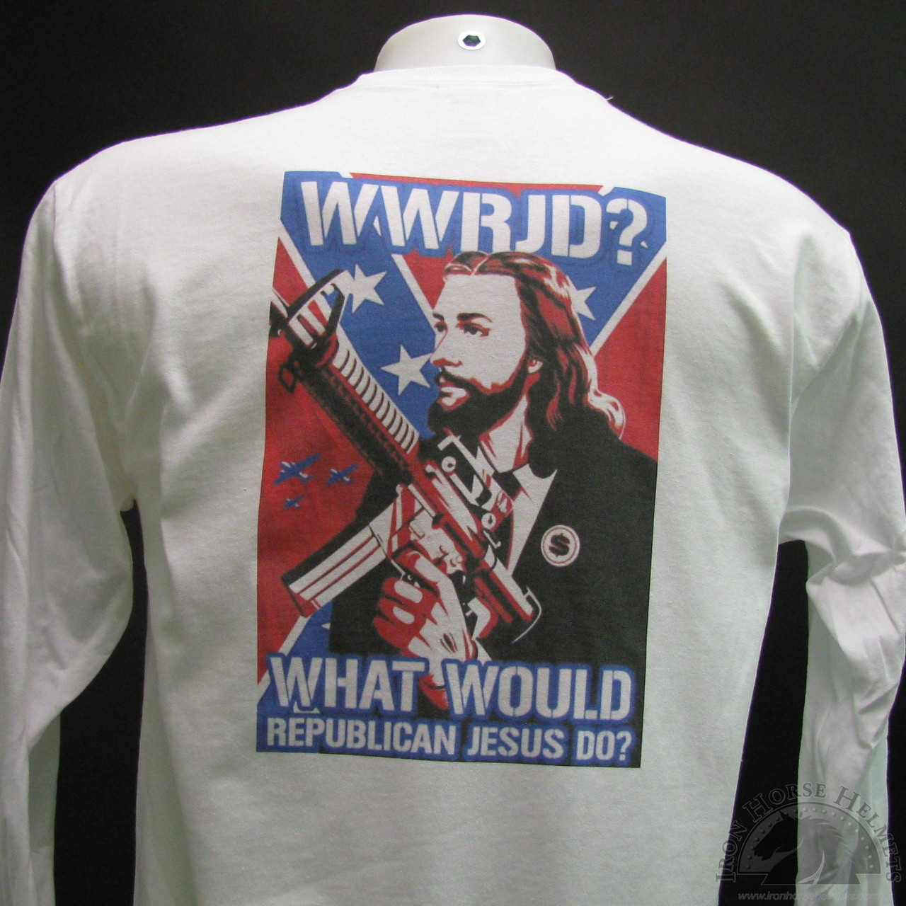 What Would Republican Jesus Do T-Shirt and motorcycle shirts