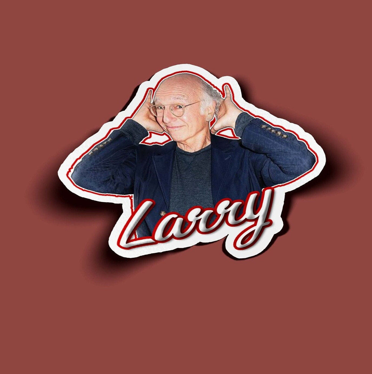 Larry David Sticker - Curb Sticker