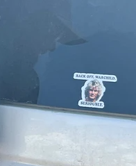 Back Off Warchild Sticker