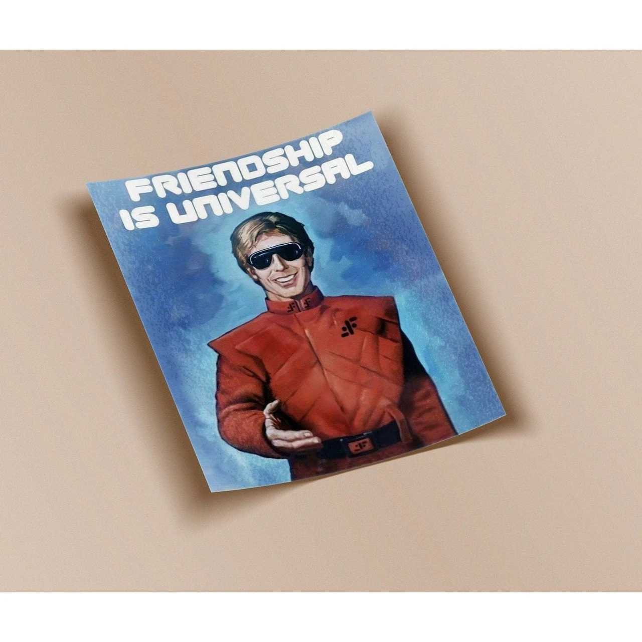 Friendship is Universal V Sticker