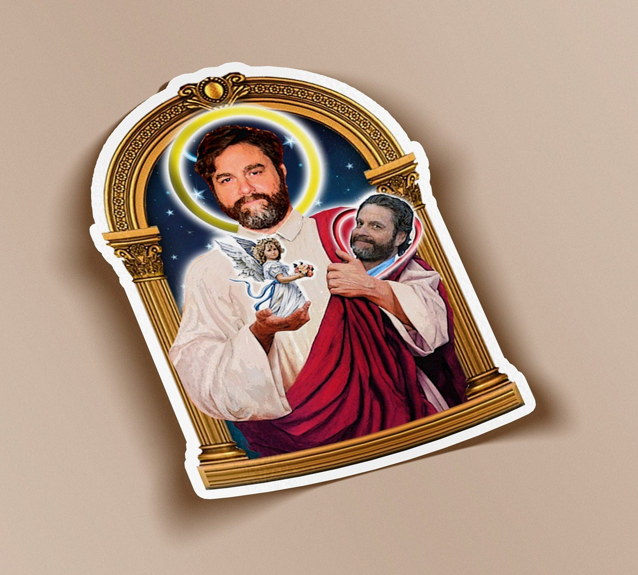 Saint Zach Galifianakis Sticker