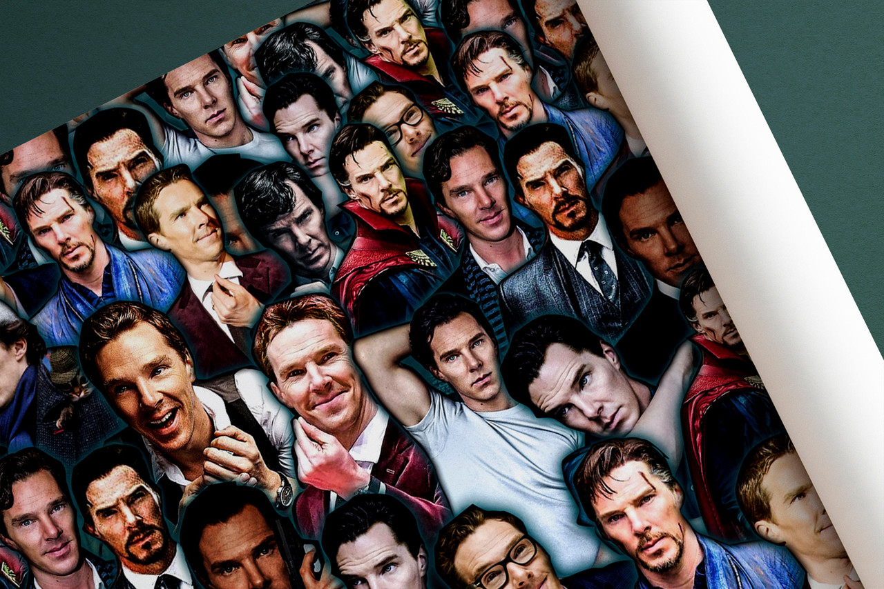 Benedict Cumberbatch Wrapping Paper - Custom Wrapping Paper - Benedict ...