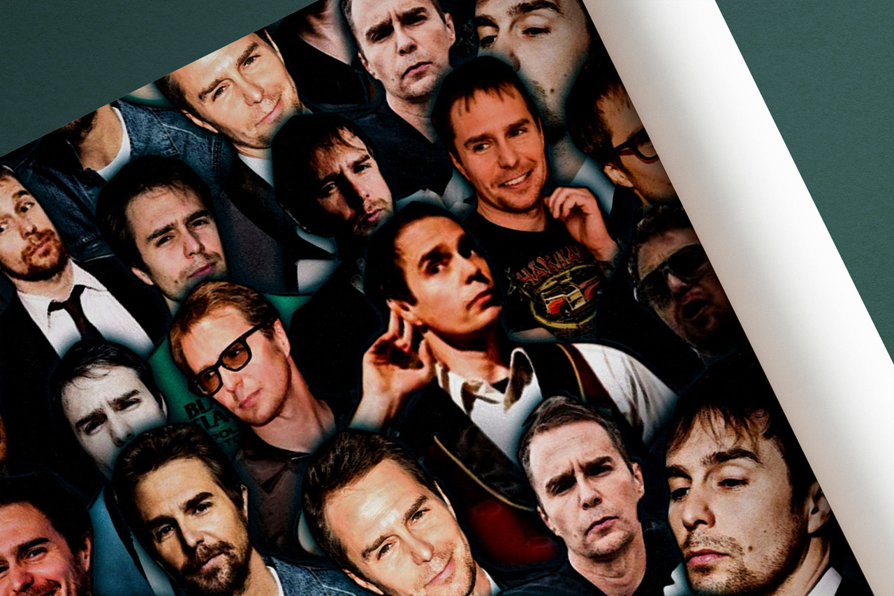 Sam Rockwell Wrapping Paper- Custom Wrapping Paper- Sam Rockwell Gift Wrap