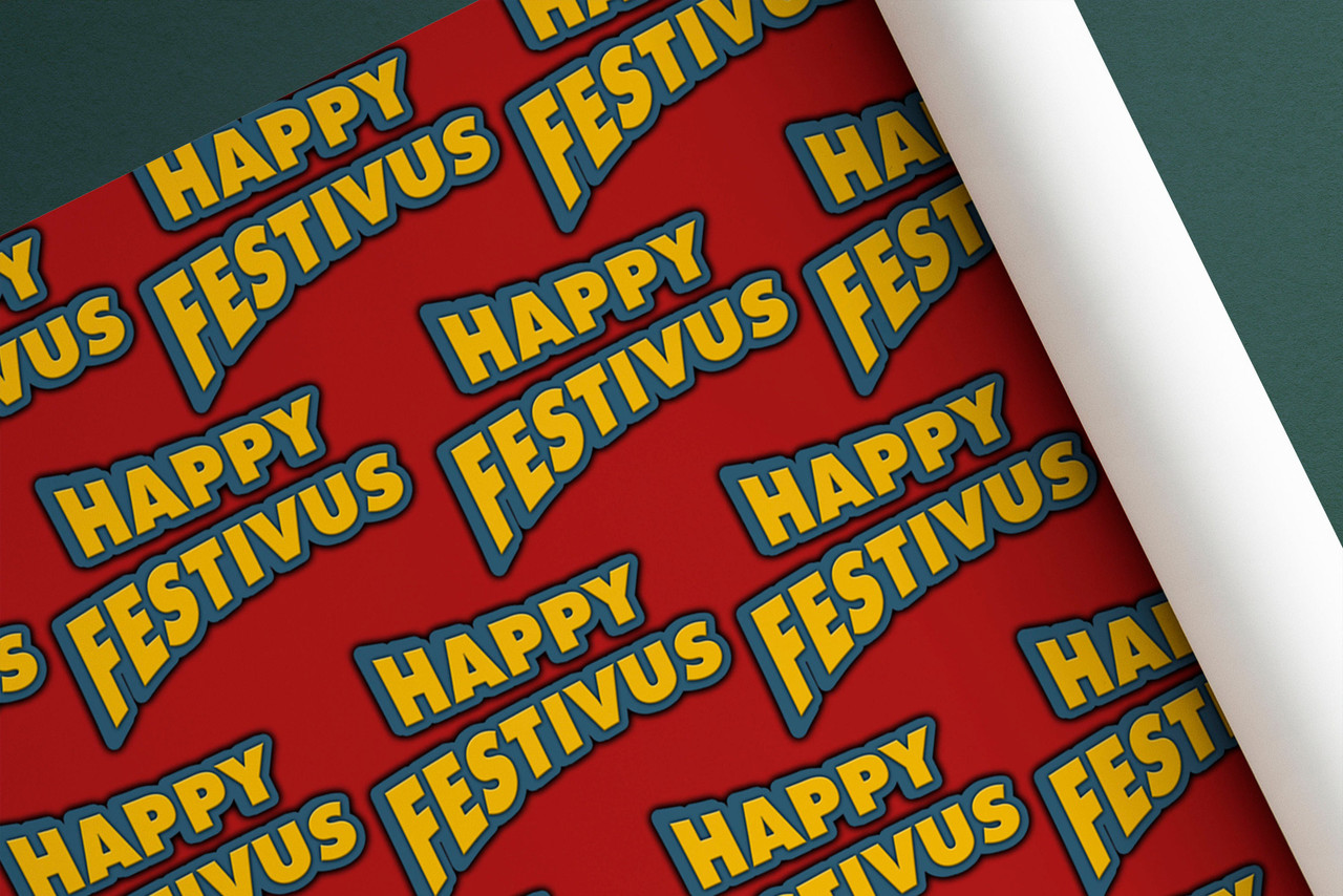 Festivus Wrapping Paper - Happy Festivus Wrapping Paper - Festivus Gift ...