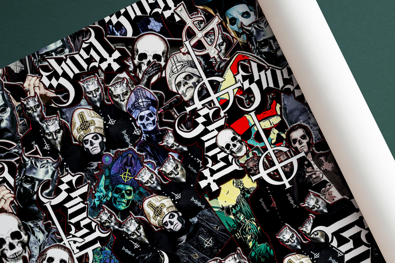 Ghost Band Wrapping Paper
