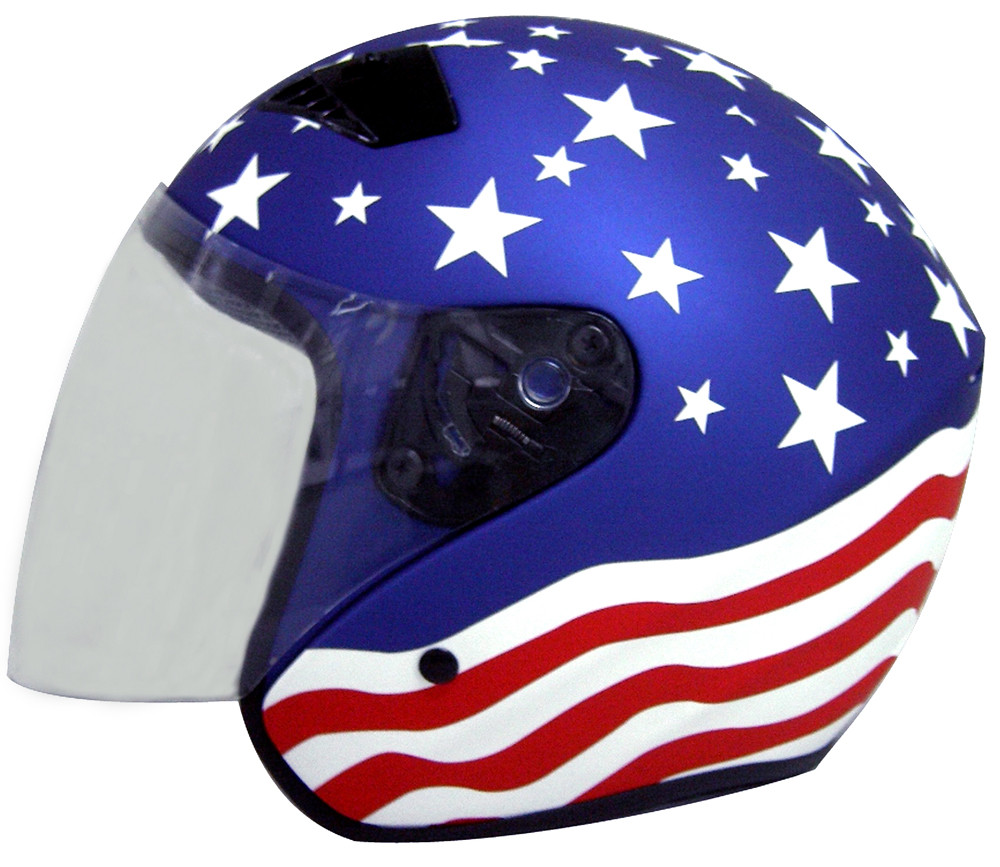 DOT Leopard Shorty Motorcycle Helmet