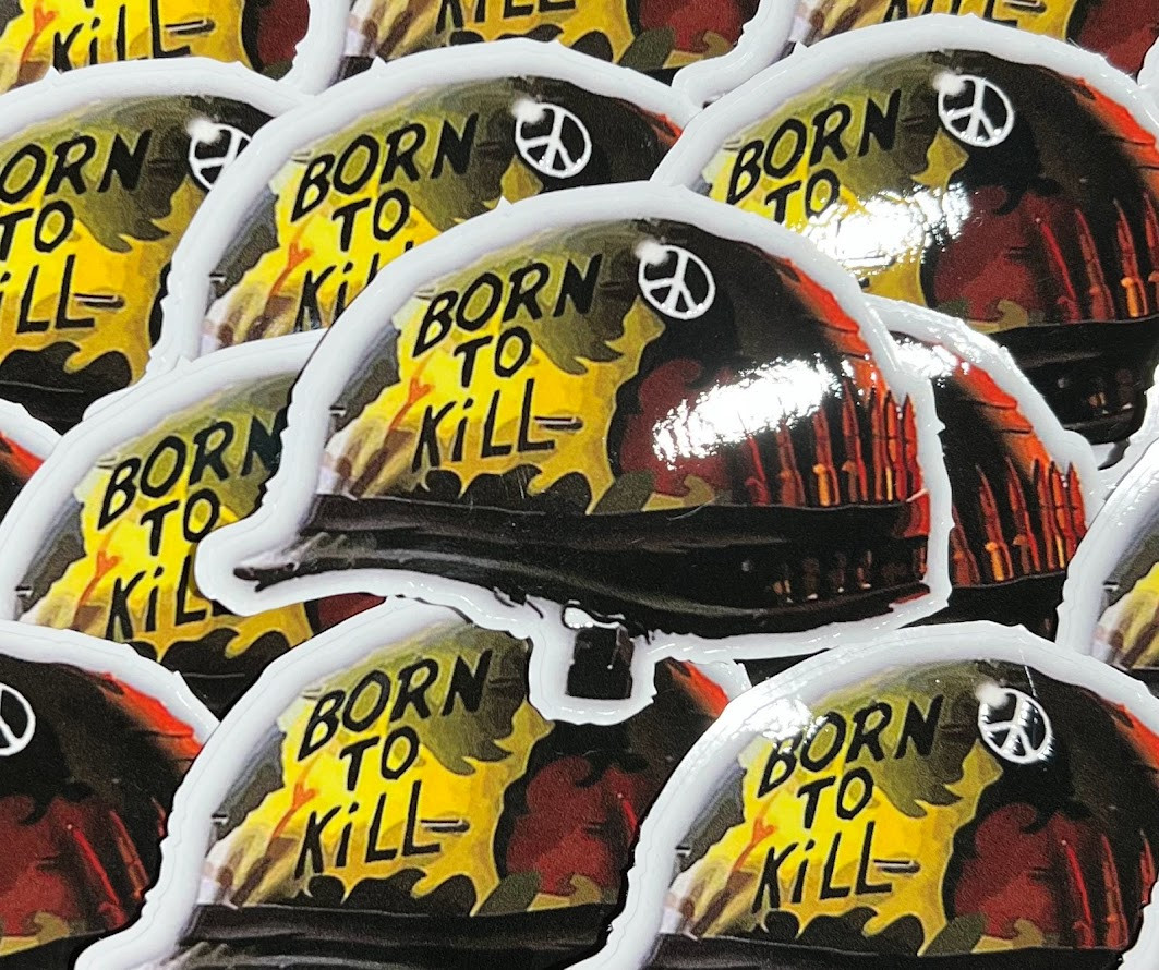 Born To Kill Motorcycle Helmet Sticker