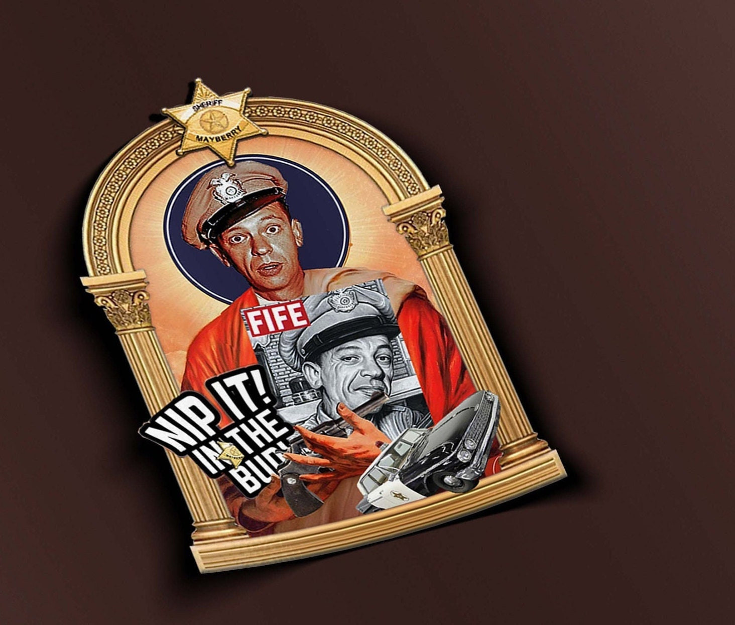 Saint Barney Fife Sticker