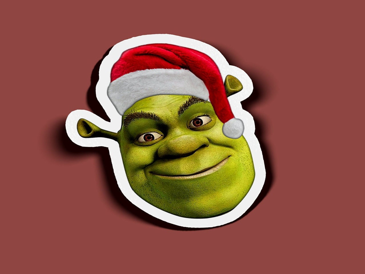 Santa Shrek Stickers
