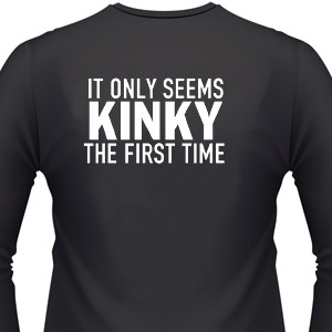 Don'T Worry...It'S Only Kinky The First Time Motorcycle Helmet Sticker