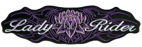Lady Rider Patch | Lady Rider Biker Patches
