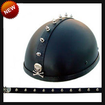 1041 Motorcycle Helmet Skull & Crossbones Spike Strip Mohawk