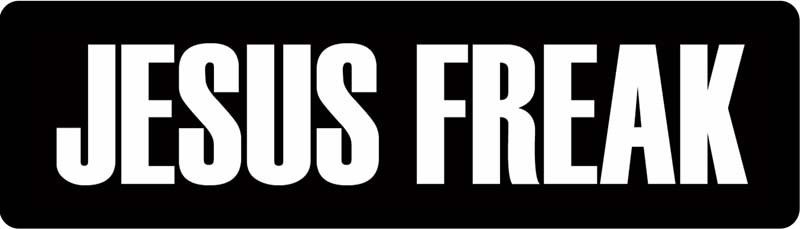 Jesus Freak Motorcycle Helmet Sticker