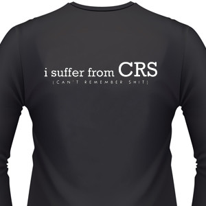 I Suffer From Crs(Can'T Remember Shit) Motorcycle Helmet Sticker