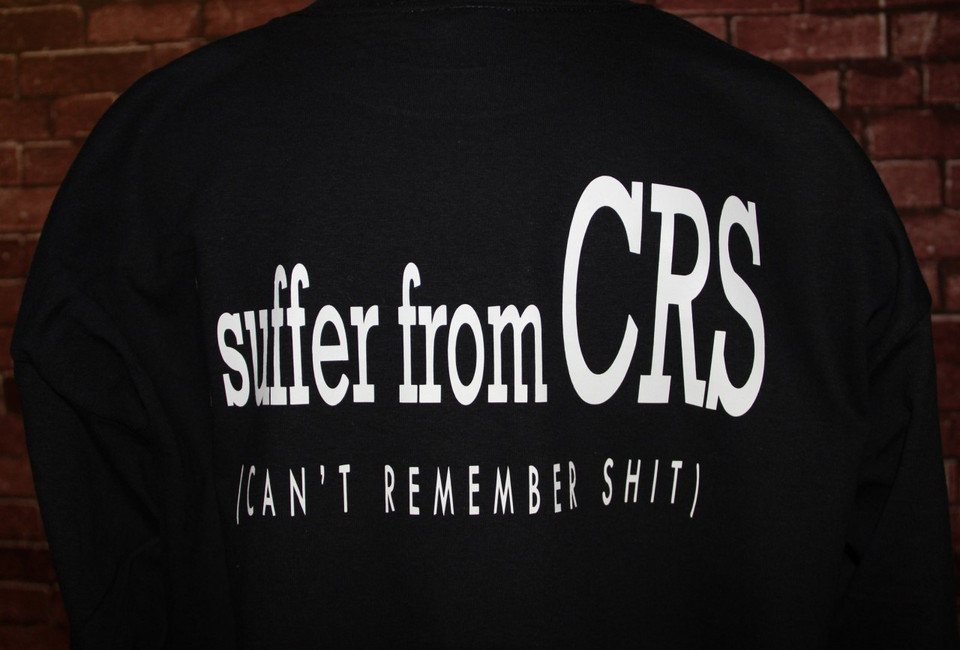 I Suffer From Crs(Can'T Remember Shit) Motorcycle Helmet Sticker