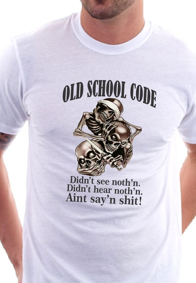 Old School Code T-Shirt and motorcycle shirts