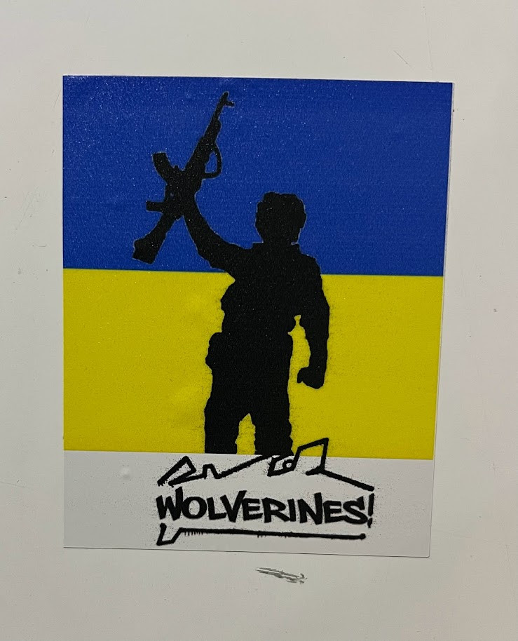 Ukraine Wolverines Red Dawn Sticker Pro Ukraine Sticker Support Ukraine ...