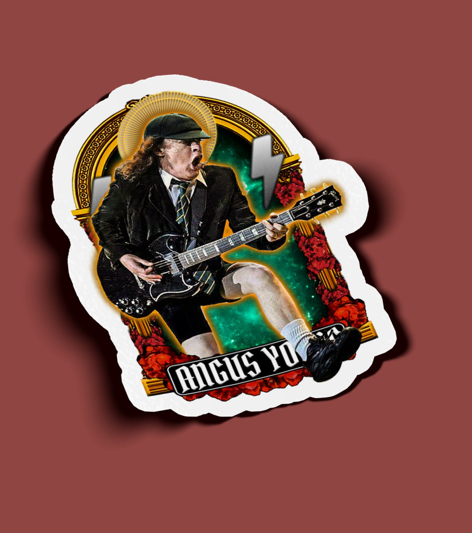 Saint Angus Young Sticker