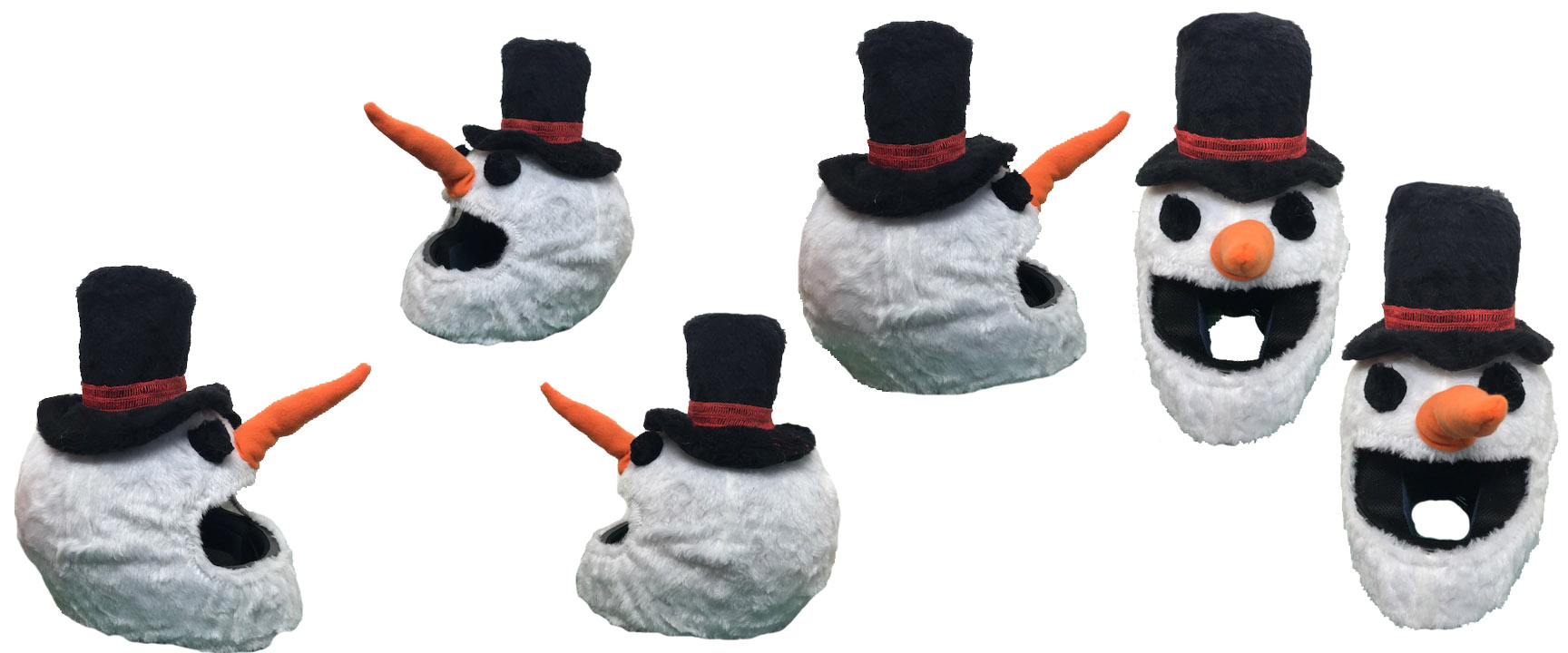 Snowman Motorcycle Helmet Cover - Iron Horse Helmets