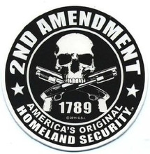 2Nd Amendment Motorcycle Helmet Sticker