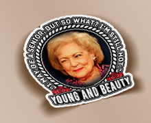Betty White Sticker