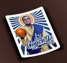 Saint Coach K Sticker